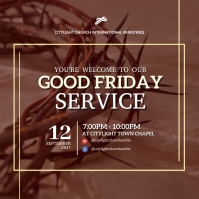 good friday service flyer template | PosterMyWall