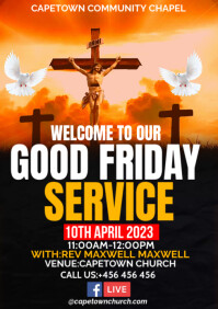 Good Friday Service Template | PosterMyWall