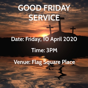 good friday service flyer Template | PosterMyWall