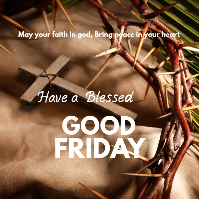 Good Friday service templates | PosterMyWall