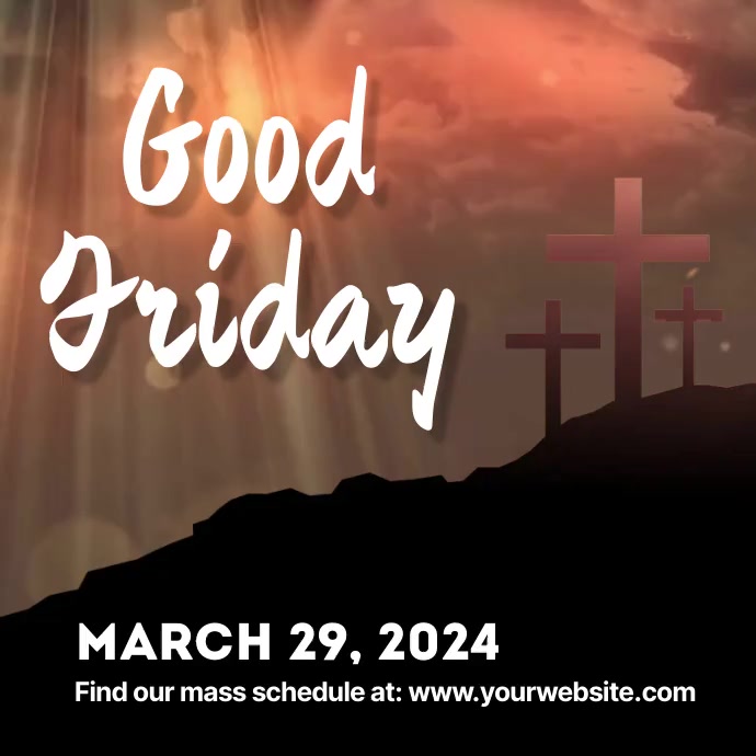 Good Friday Services Template | PosterMyWall