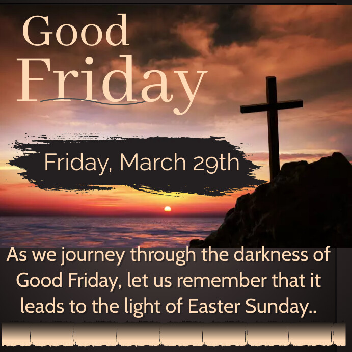 Good Friday social media template | PosterMyWall
