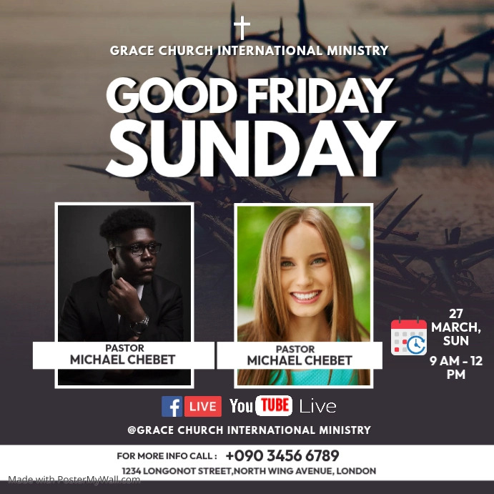 Copy of GOOD FRIDAY SUNDAY FLYER | PosterMyWall
