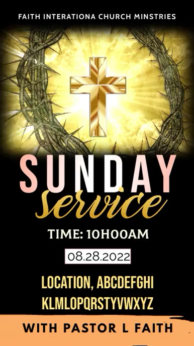 Good Friday Sunday service Crosses The god Template | PosterMyWall