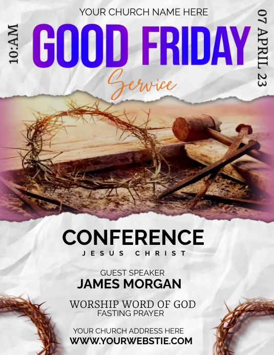 Good Friday template | PosterMyWall