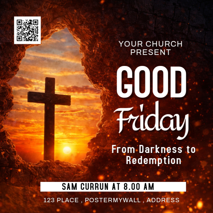 GOOD FRIDAY TEMPLATE | PosterMyWall