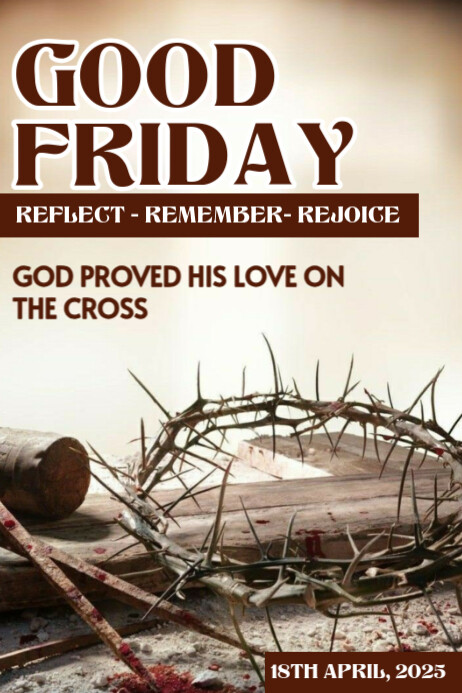 Good friday template | PosterMyWall