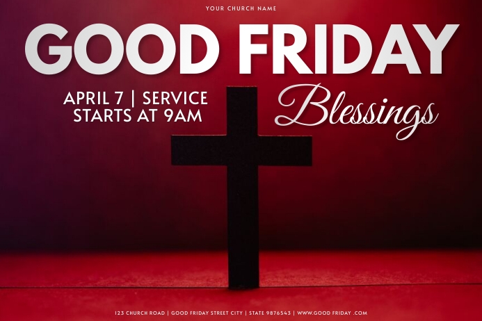 Good Friday Template | PosterMyWall