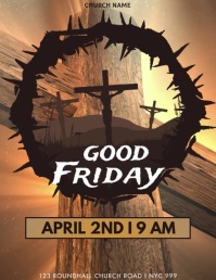 GOOD FRIDAY FLYER Template | PosterMyWall