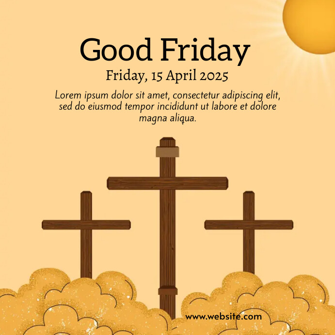 Good Friday templates | PosterMyWall