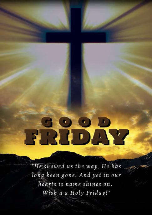 Good Friday Video Ads Template | PosterMyWall