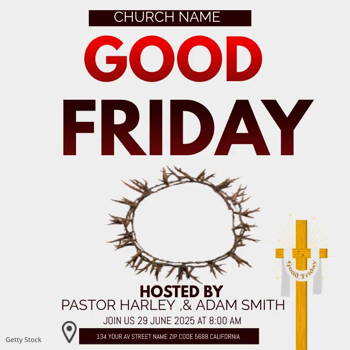 Good friday video template | PosterMyWall