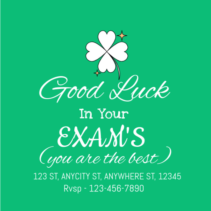 Good luck Template | PosterMyWall