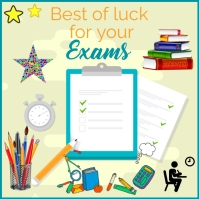 Good luck for your exams Template | PosterMyWall