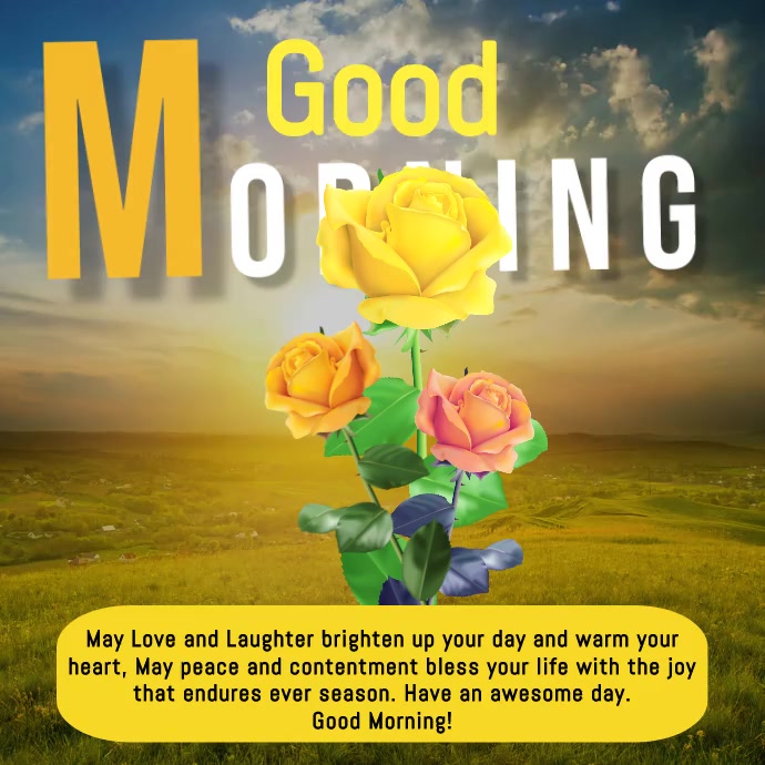 Copy of Good Morning, Inspirational qoute Post | PosterMyWall