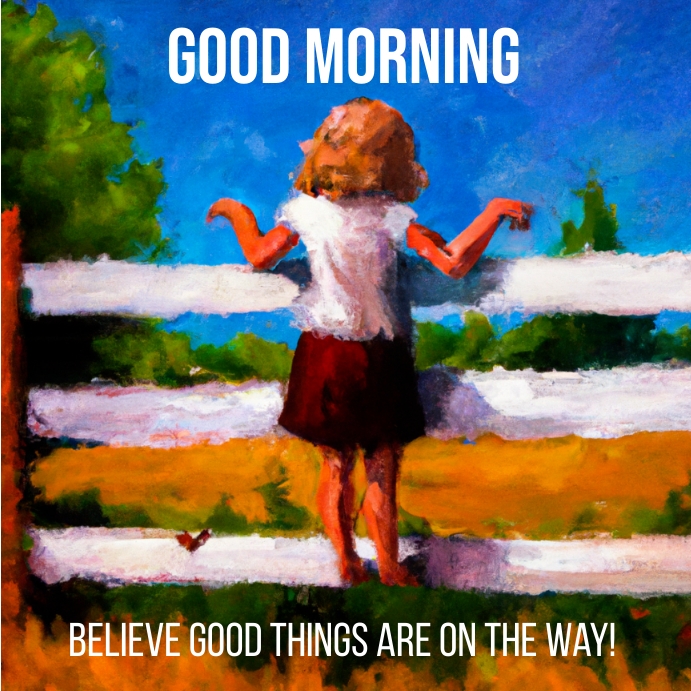 Good Morning, inspirational quote Template | PosterMyWall