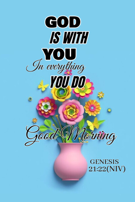 Good morning design/inspiration/motivational quote Template | PosterMyWall
