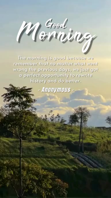 Plantilla De Good Morning Postermywall