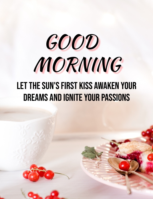 GOOD MORNING Template | PosterMyWall