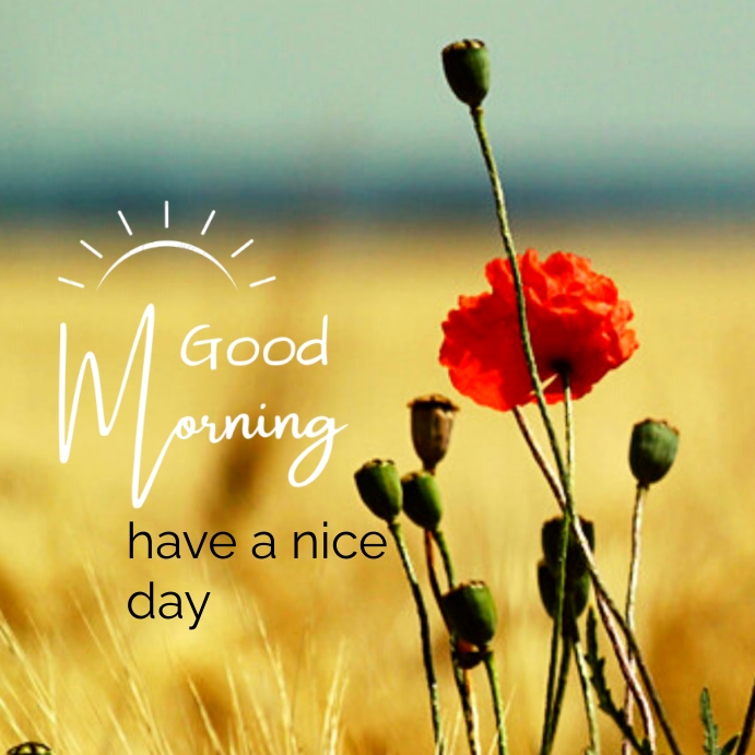 Good morning Template | PosterMyWall