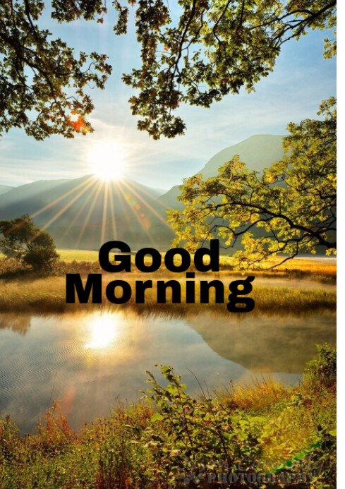 Modèle Good morning | PosterMyWall