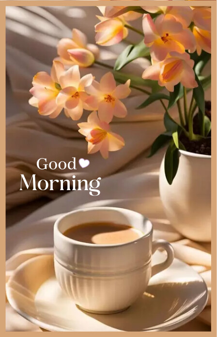 Modèle good morning | PosterMyWall