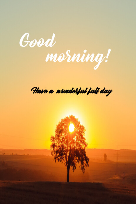 Plantilla De Good Morning Postermywall