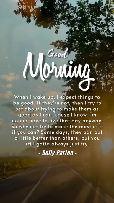good morning Template | PosterMyWall