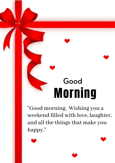 Modèle good morning | PosterMyWall