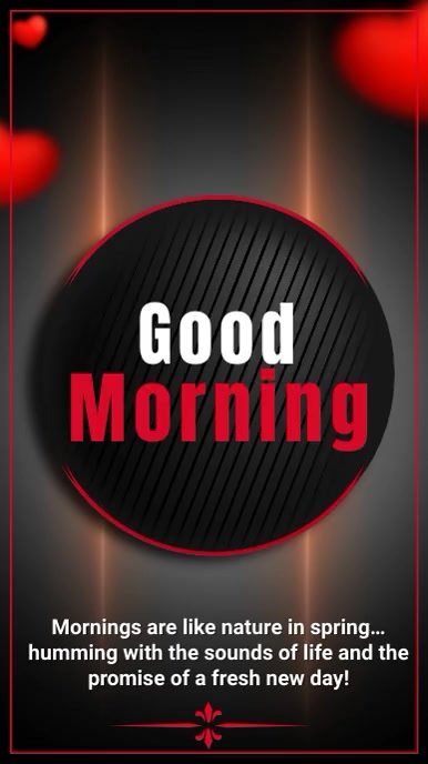 Modèle Good Morning | PosterMyWall