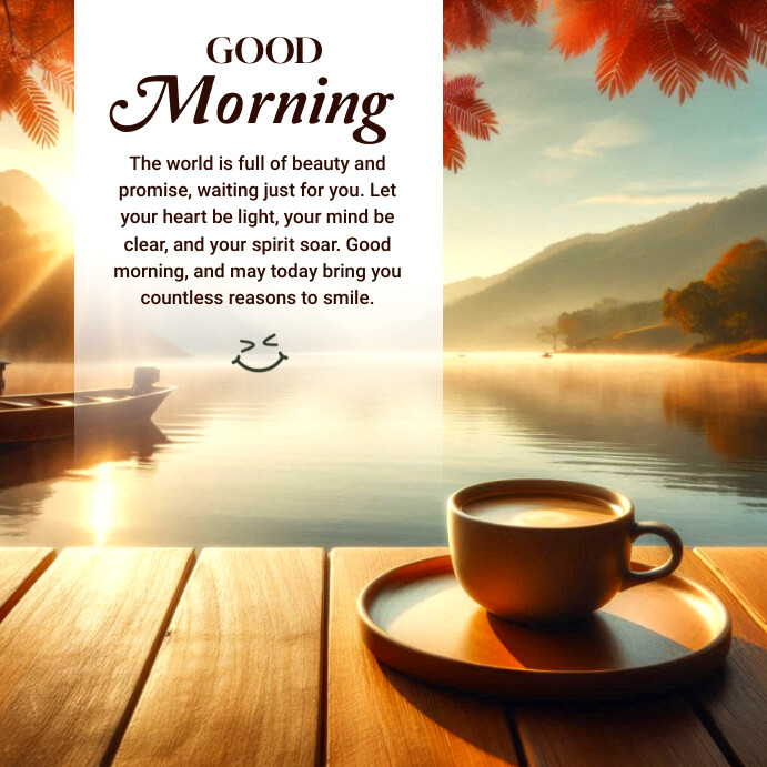 Good Morning Template | PosterMyWall