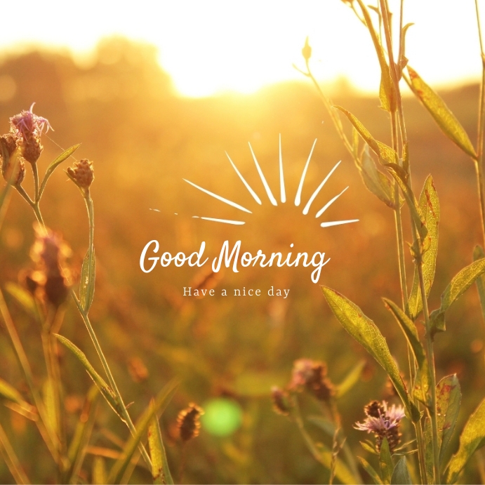 Good Morning Template | PosterMyWall