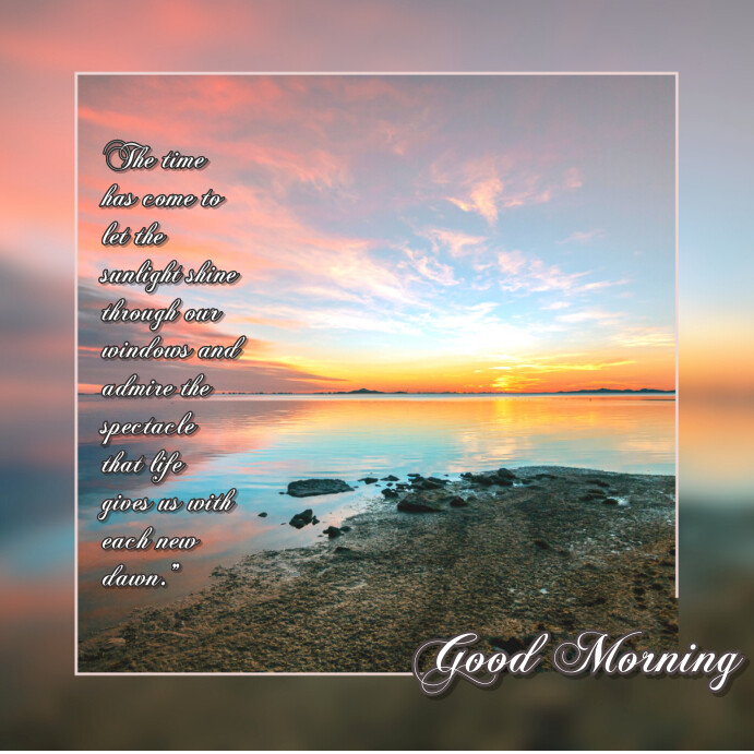 GOOD MORNING Template | PosterMyWall