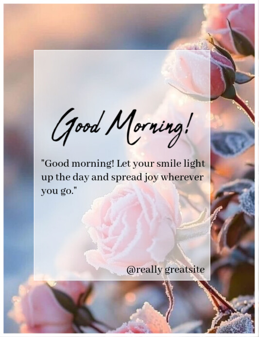 Copy of good morning | PosterMyWall