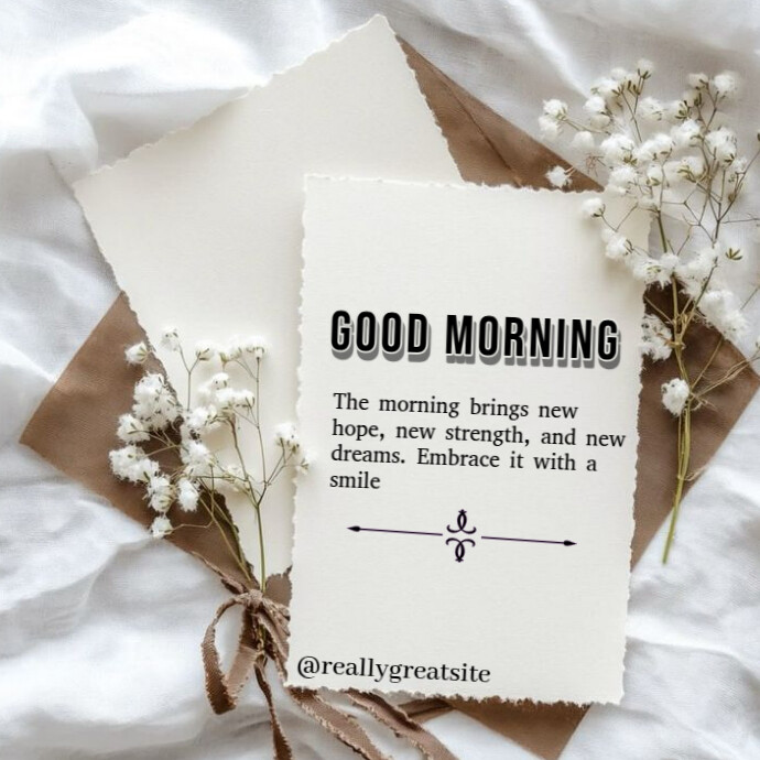 Good morning Template | PosterMyWall