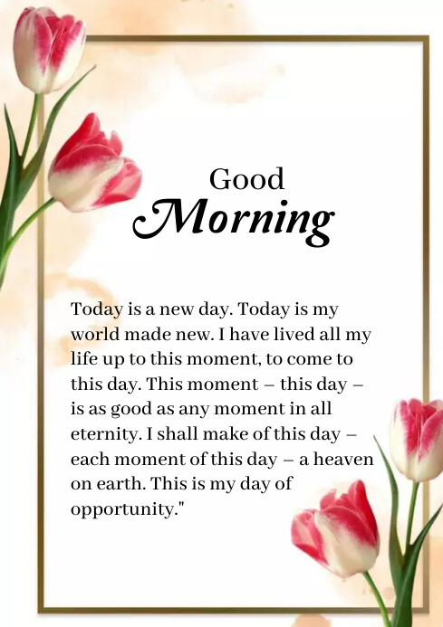 Plantilla de good morning | PosterMyWall