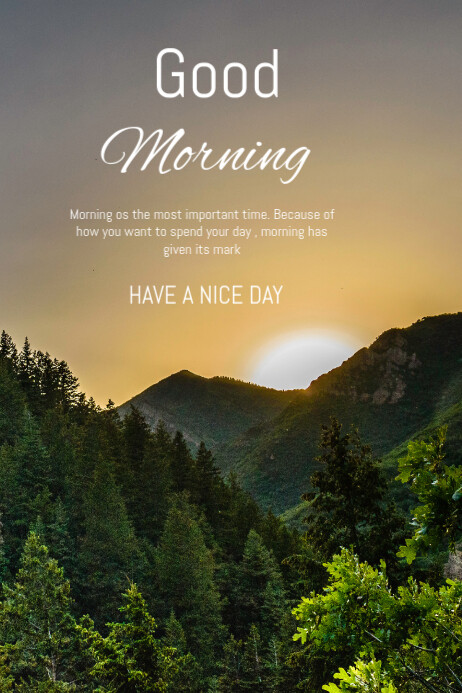 Good morning Template | PosterMyWall