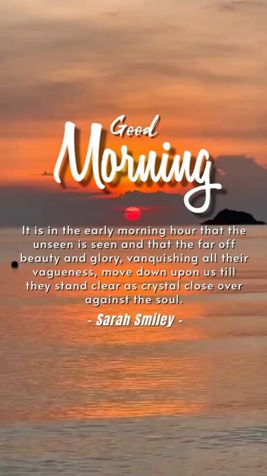 good morning Template | PosterMyWall