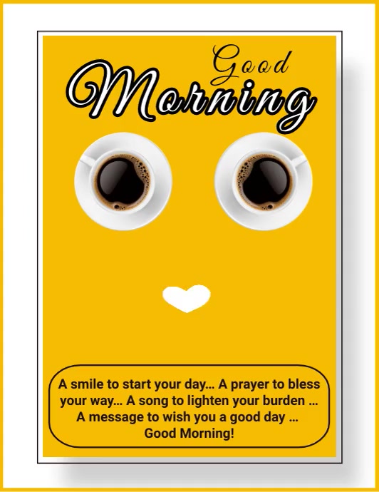 Good Morning Flyer Template | PosterMyWall