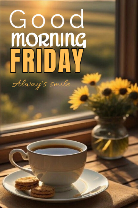 Good morning Friday Template | PosterMyWall