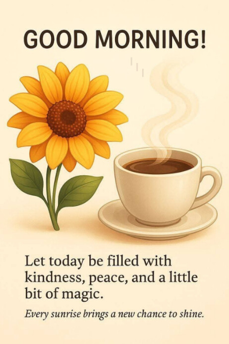 Good morning greeting card Template | PosterMyWall