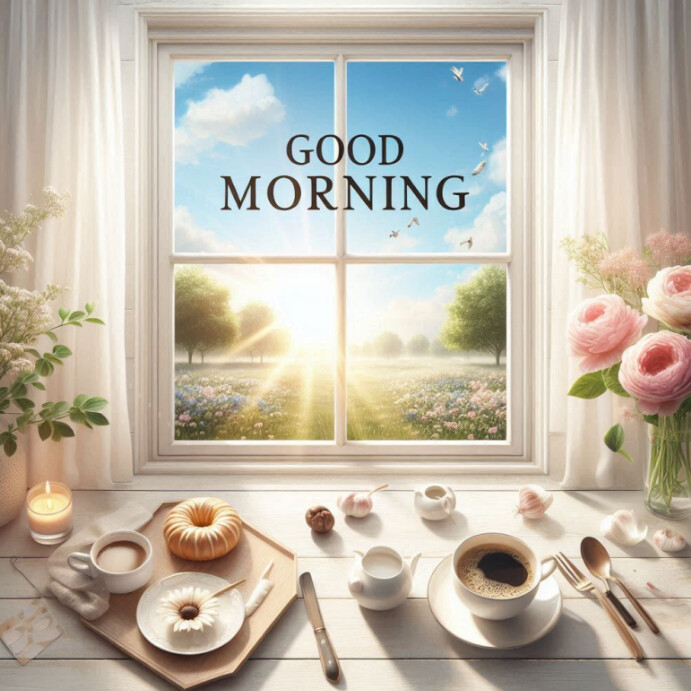 Good morning greeting post Template | PosterMyWall