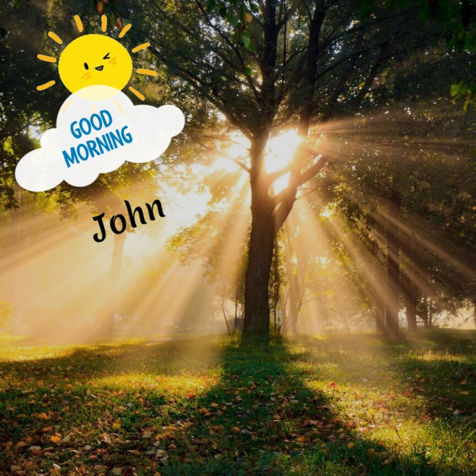 Good Morning Greeting Poster Template | PosterMyWall