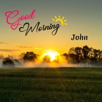 Good Morning Greeting Poster Template | PosterMyWall