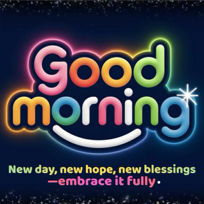 Good Morning Greeting Template | PosterMyWall