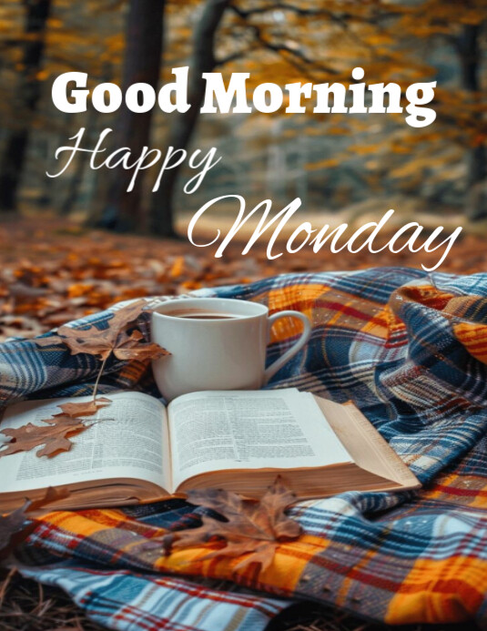 Good Morning Happy Monday Poster Templat | PosterMyWall