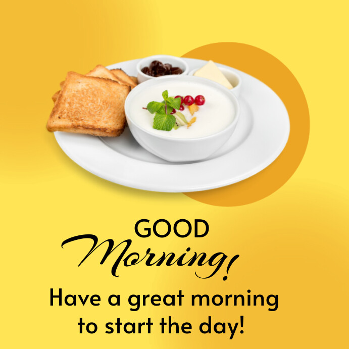 Good Morning Instagram Post 2024 Template | PosterMyWall
