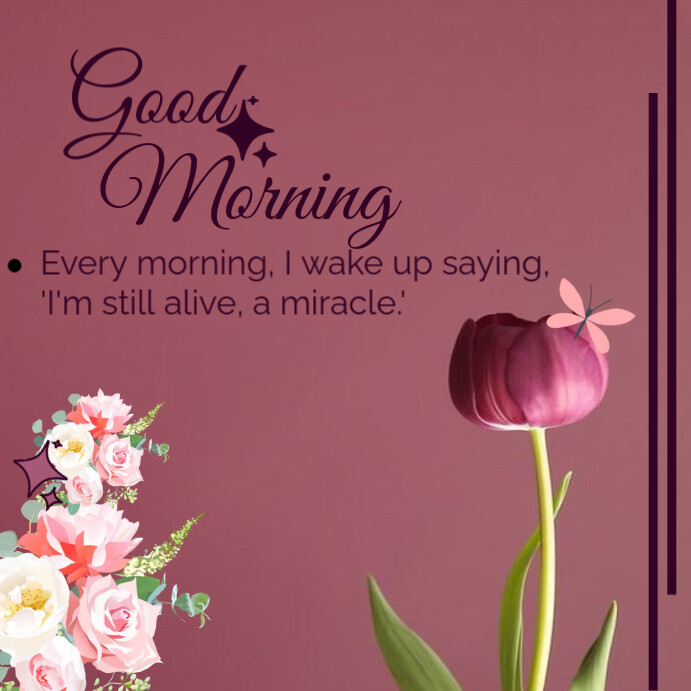 Good Morning Instagram Post Template | PosterMyWall
