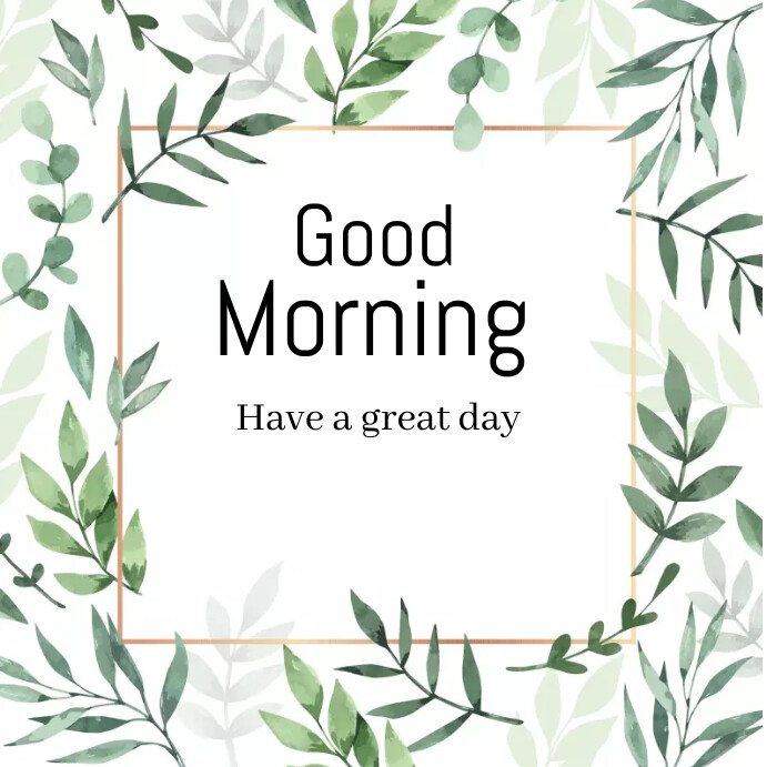Good morning instagram post Template | PosterMyWall