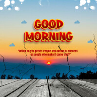 Good Morning Coffee Post Template | PosterMyWall